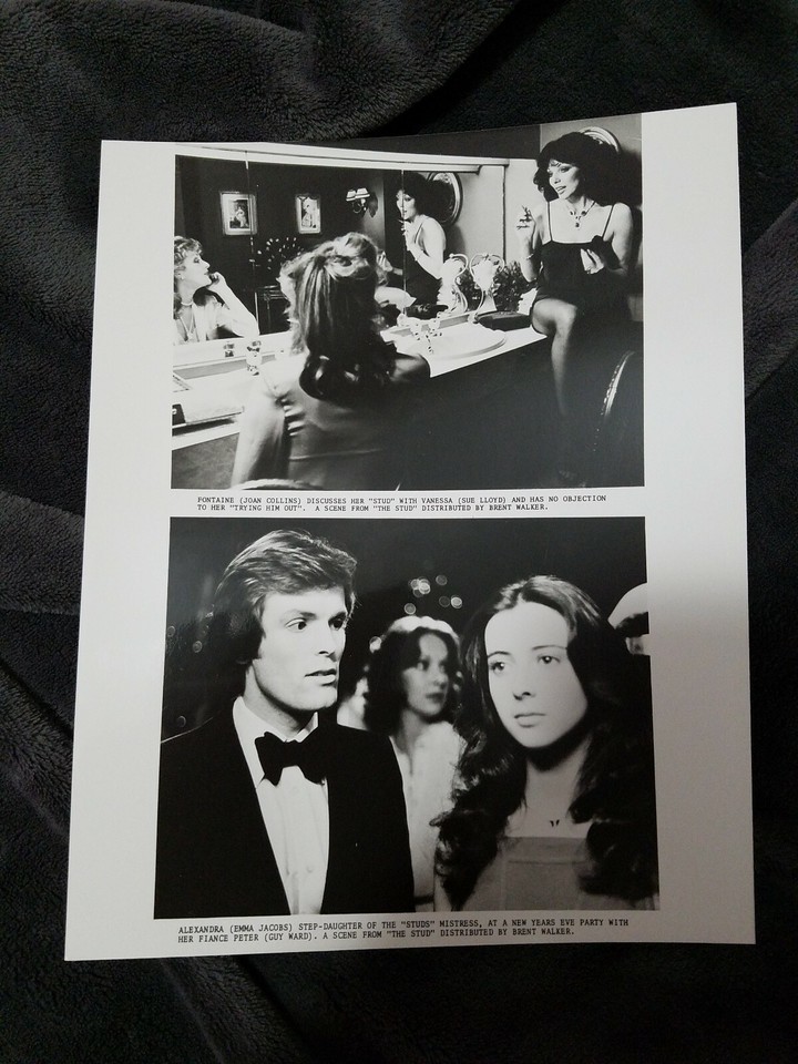 The Stud - 5 original press photos - Joan Collins, Oliver Tobias | eBay