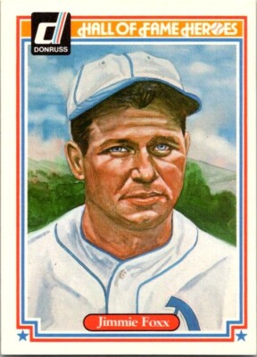 1983 Donruss HALL OF FAME Heroes MLB Baseball Card Jimmie Foxx ...