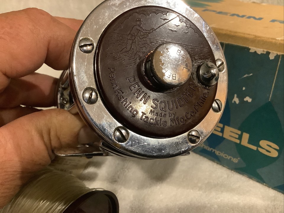 Vintage Penn Squidder 140 Fishing Reel w/Original box and 2 spools | eBay