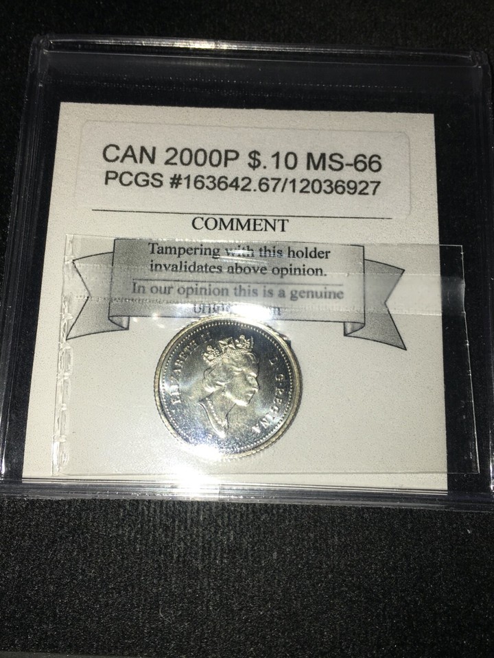 2000P Coin Mart / PCGS Graded Canadian, Ten Cent, **MS-66** #6927 | eBay