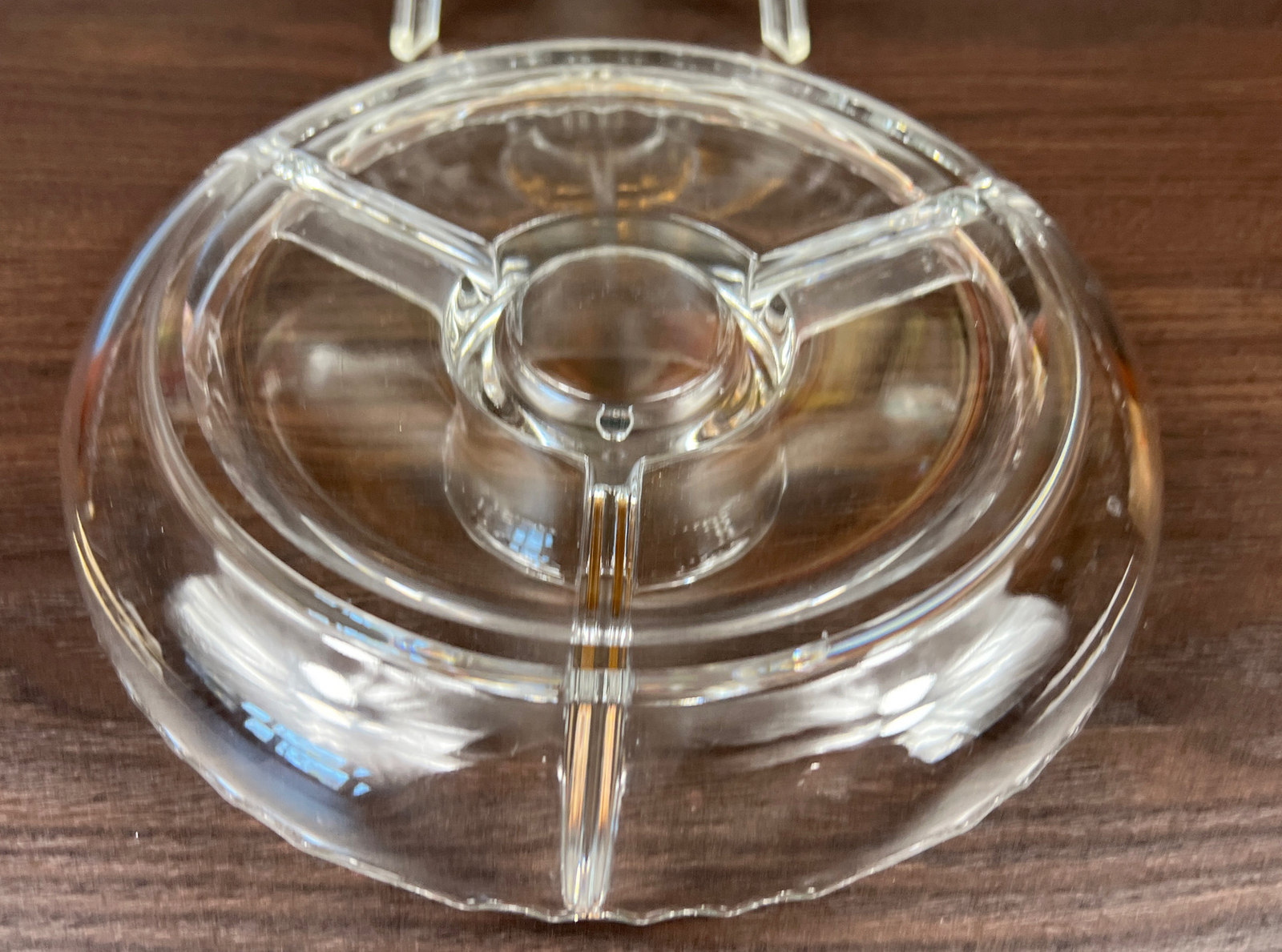 Gorgeous Vintage New Martinsville Glass Screw Peg Etched Nappy Matching ...