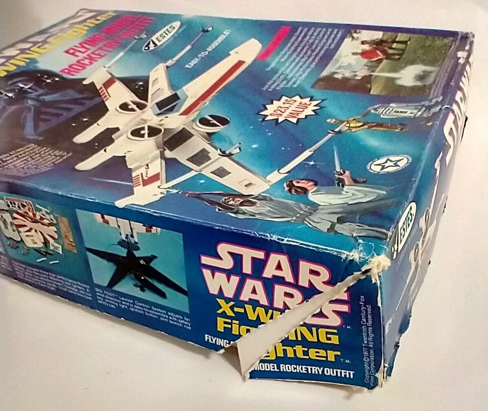 RARE VINTAGE 1977 STAR WARS X-WING FIGHTER KIT by ESTES - EMPTY BOX ...