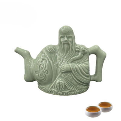 Ceramic Chinese Trick Teapot Handmade Wine Pot Layered Container ...