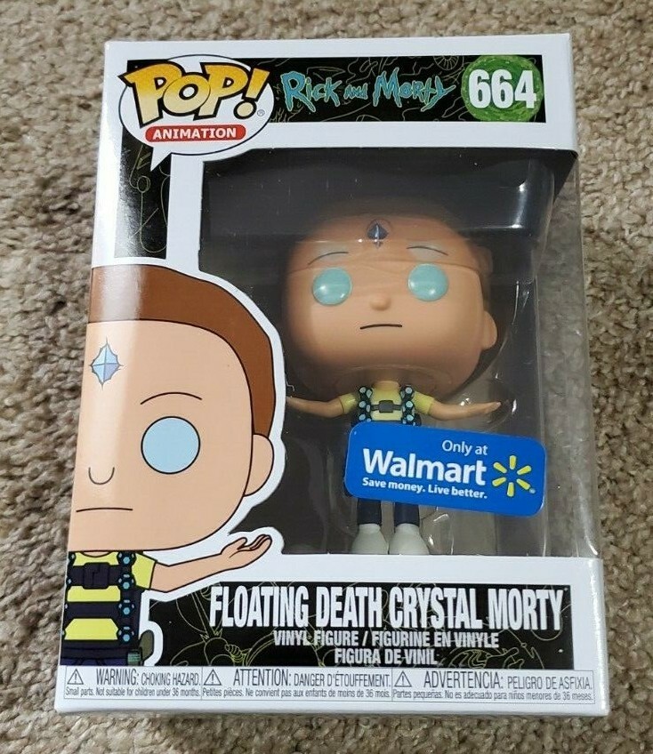 Funko Pop! Rick and Morty: 664, Floating Death Crystal Morty. IN HAND ...