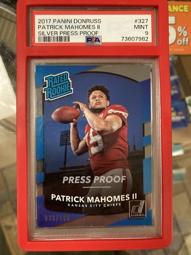 Patrick Mahomes Rated Rookie Silver Press Proof /100. Psa 9 | eBay
