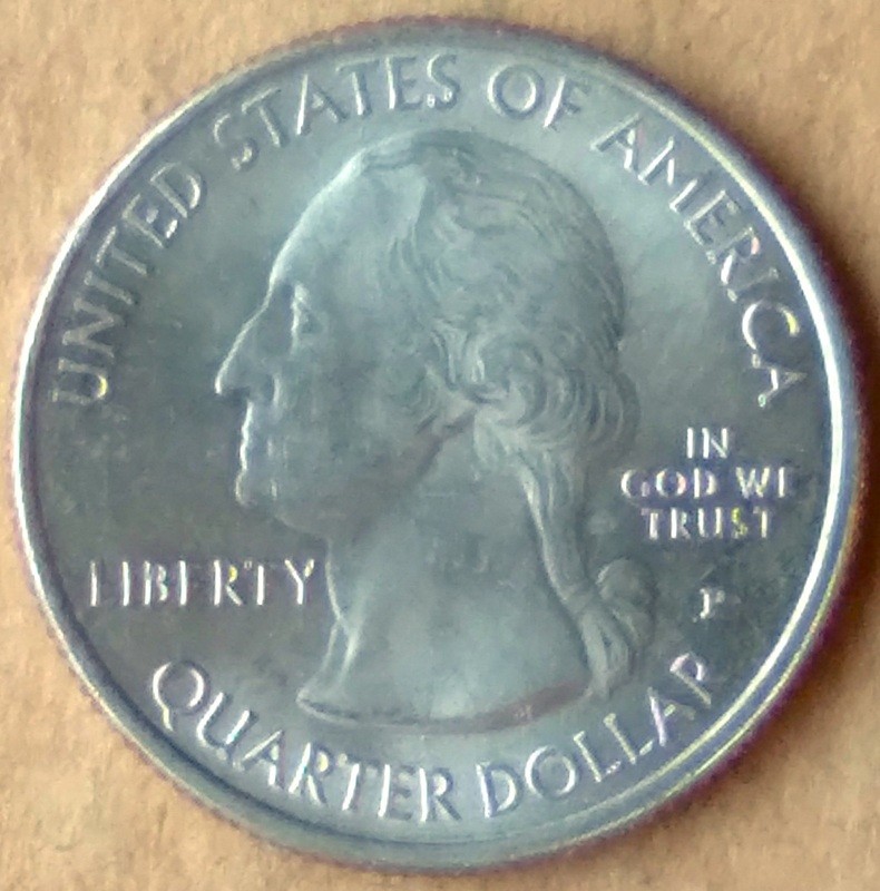 2018P ATB Quarter Minnesota Voyageurs Big Die Break Chip Mint Error ...