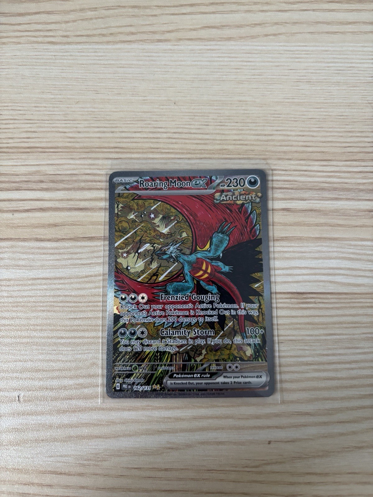 Roaring Moon ex 2025 Scarlet & Violet: Prismatic Evolutions #162/131 ...