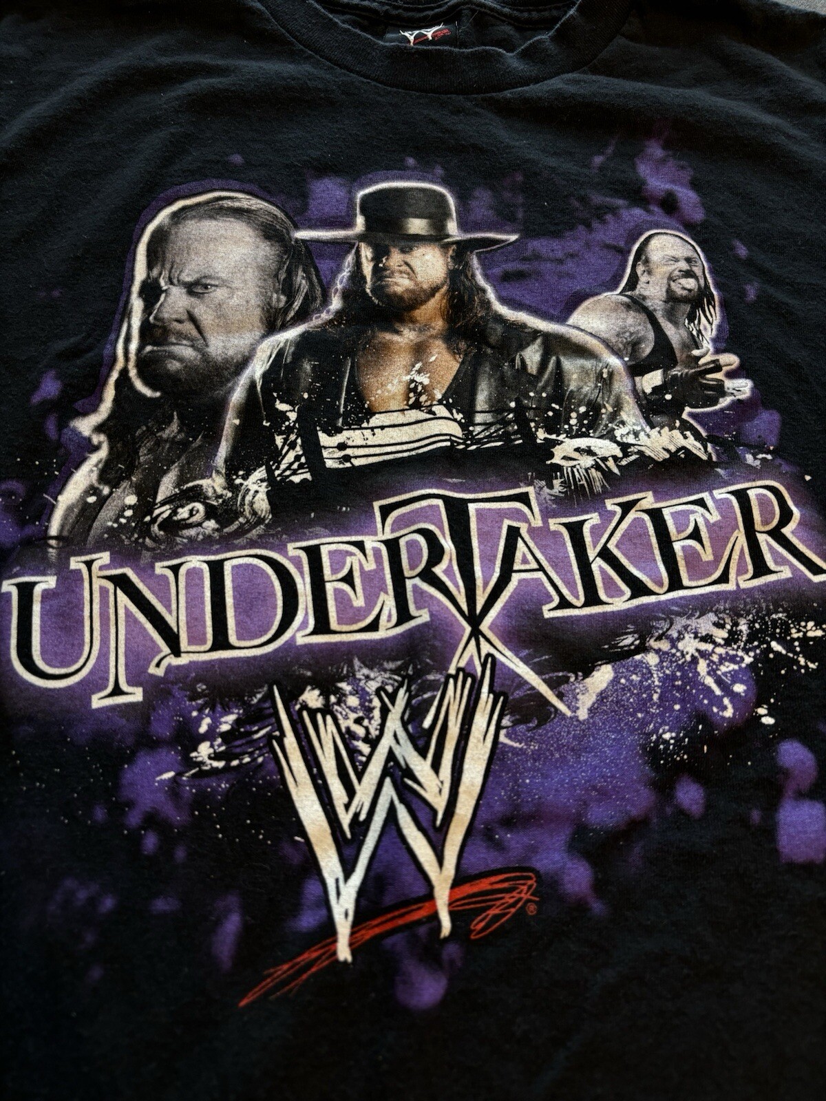 Vintage 2007 WWE Undertaker Black and Purple Cotton T… - Gem