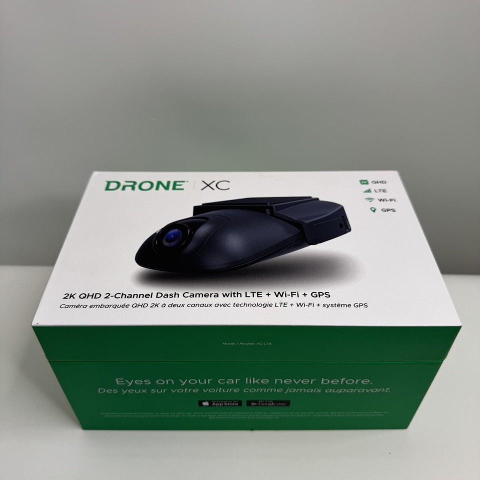 Drone XC-LTE Dash Cam 2K QHD – GPS, Wi-Fi, LTE, Dual Camera 2-Channel ...