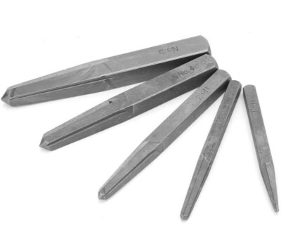 Straight Fluted Screw Extractor Set 5 Pcs M4 - M18 3/16inch To 5/8inch ...