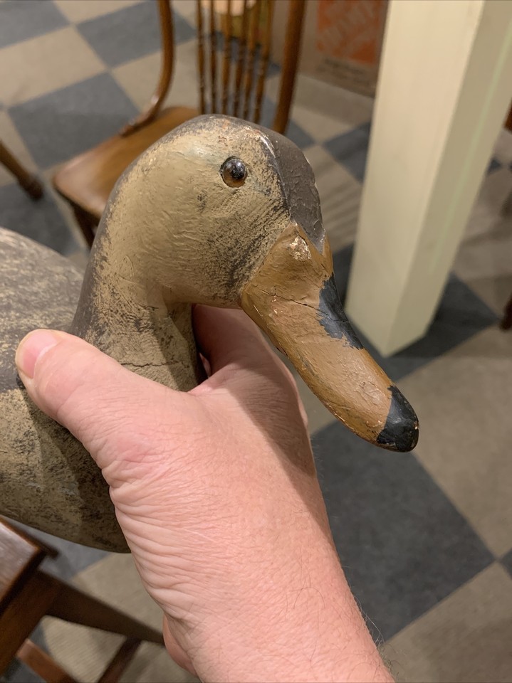 Vintage Michael Valero Mallard Duck Decoy Pair Spring Valley Illinois ...