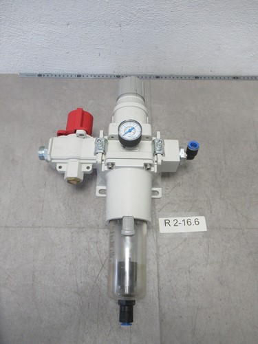 SMC AW60-F06D-8 Pressure Regulator with Filter + Stop Valve SMC VHS50 ...