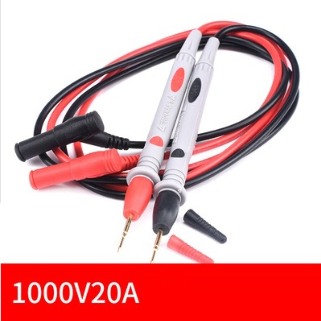 1000V 20A Gold-Plated Copper Needle Test Lead Multimeter Lead Wire ...