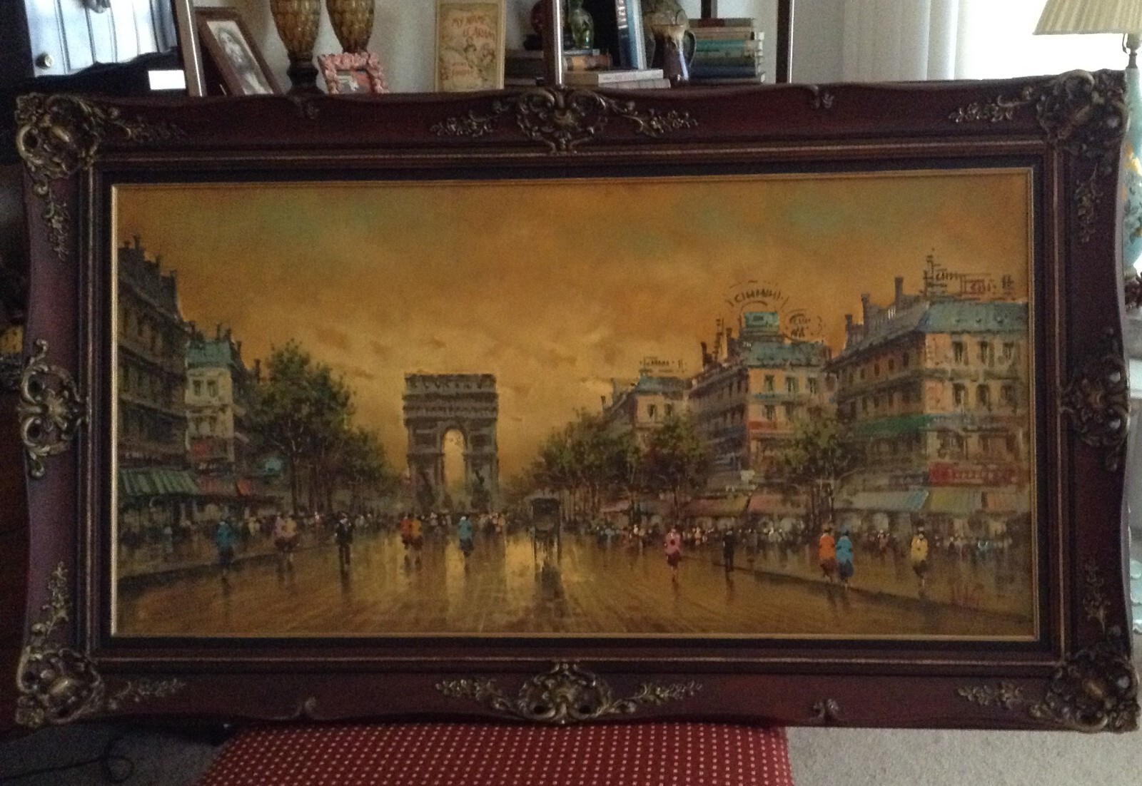 Antonio DeVity Midcentury Oil Painting Arc De Triomphe Studio D'Arte ...