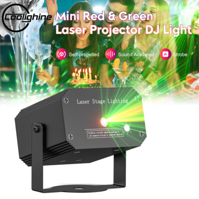 Mini Laser Projector Stage Lights LED R/G Disco Lighting Xmas Party KTV DJ Light | eBay