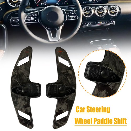 2×Carbon Fiber Paddle Shifter For Mercedes AMG W176 W246 W205 W212 W222 ...