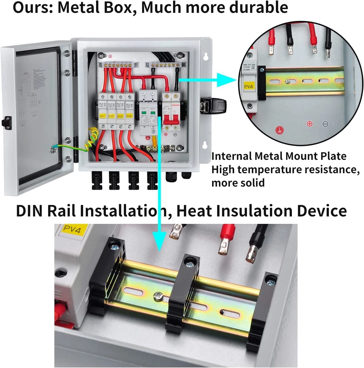 Installation Guide And Wiring Diagram DC Solar Combiner Box, 47% OFF