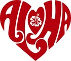 Aloha Heart Vinyl Decal Sticker Car, SUV, Bumper, Window, Phone, Tablet ...