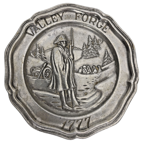 Sexton Pewter Valley Forge Plate 1777 George Washington 1973 Wall Hang ...