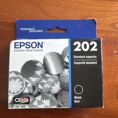 Genuine Epson Claria 202 Black Ink Cartridge Dated 2026 | eBay