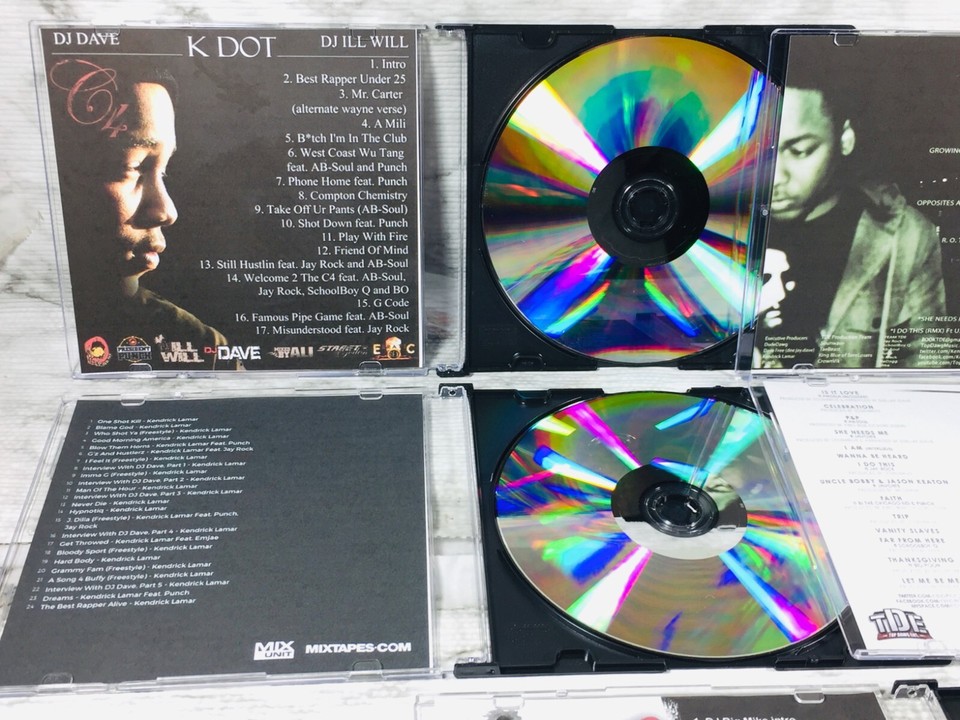 (K-DOT) KENDRICK LAMAR (5) MIXTAPES MIX CD (PROMO) CD LOT!! (1ST FIVE ...
