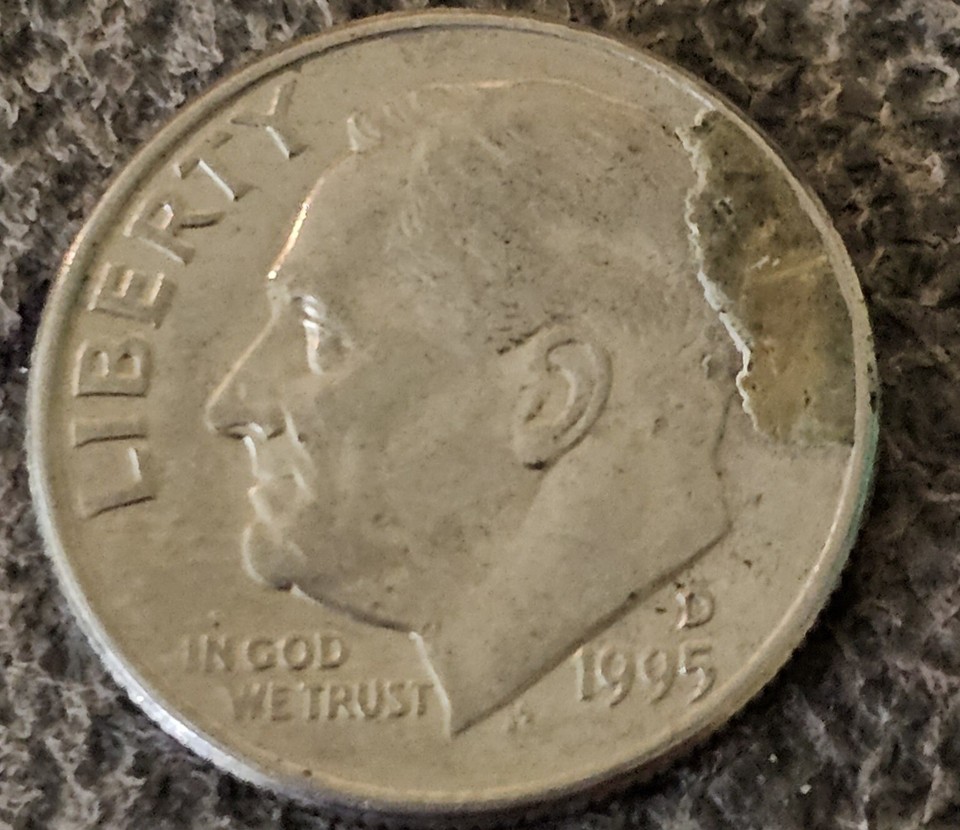 1995 D Mint Mark, Error Roosevelt Dime, DDO, DDR. Error On Obverse | eBay
