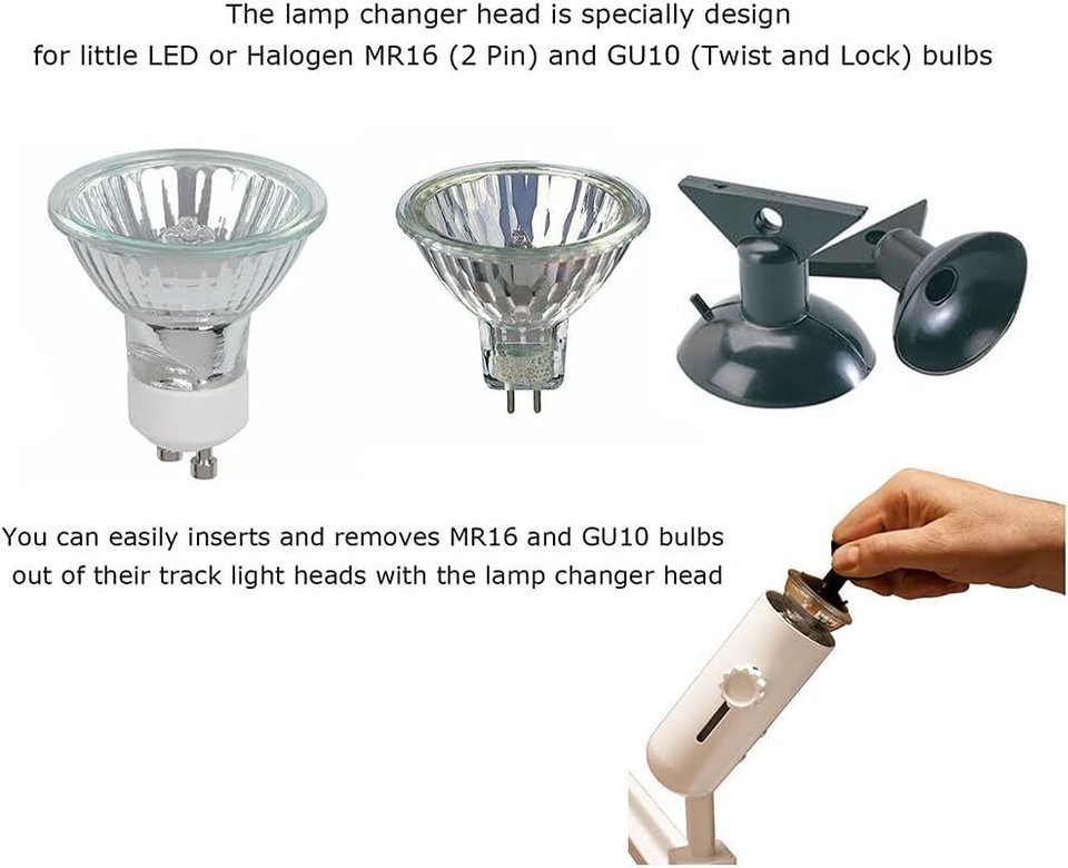 MR16 and GU10 Light Bulb Changer Head,NRS90-N20 Suction Cup Bulb... | eBay