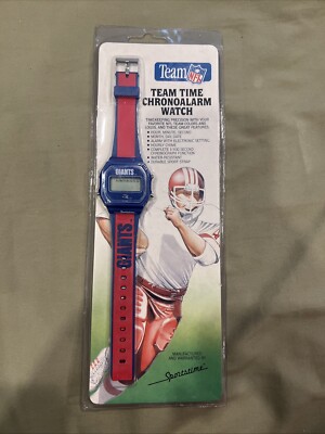 Vintage NFL Team Time Chronoalarm Watch Giants 1997 | eBay