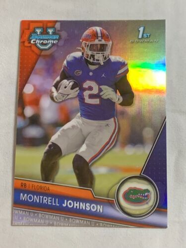 2023 1st Bowman Chrome U Refractor Montrell Johnson #79 Rookie RC ...