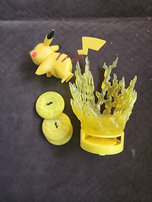 2011 Jakks Pacific Pokemon Figure Pikachu Lightning Disc Shooter 3discs ...