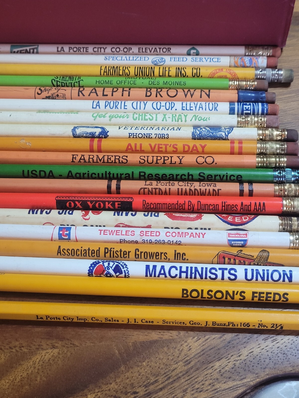 Vintage Advertising Feed & Seed Pencils OCCO FELCO KENT UNION PFister ...