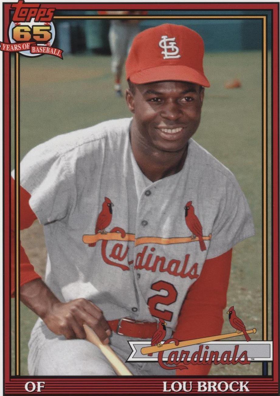 2016 Topps Archives - 1991 Design Lou Brock #282 5x7 /49 for sale ...