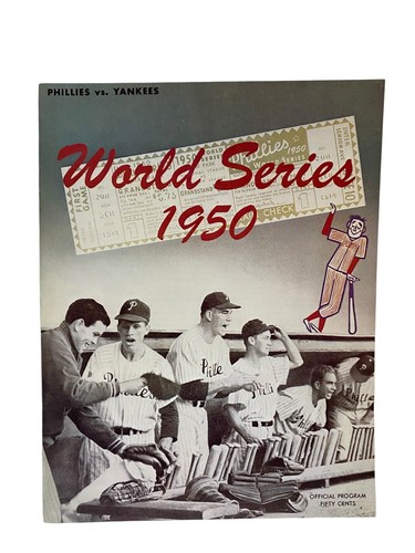 Phillies Vs Yankees World Series 1950 Program 1980 Reprint MLB Baseball ...