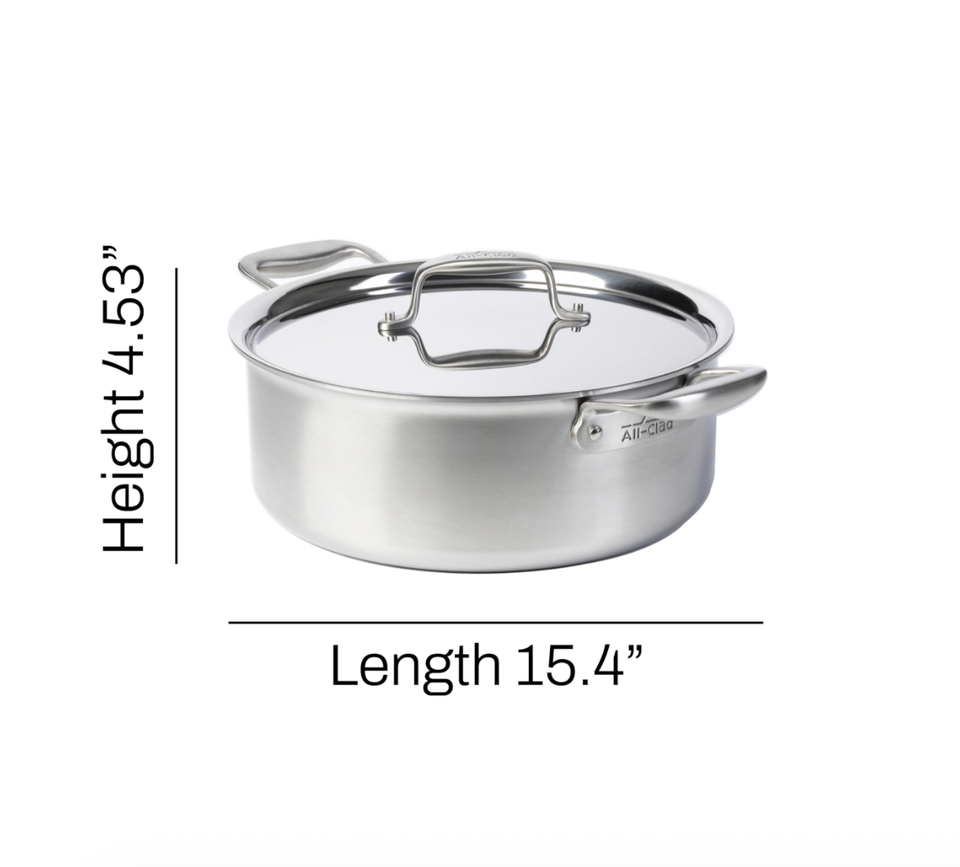 All-Clad Collective Cookware D7 6 quart Slow Cooker Rondeau Stainless ...