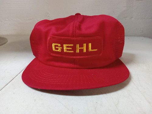 Vintage Gehl Hat Snapback Trucker Cap Men’s Red Half Mesh K Products ...