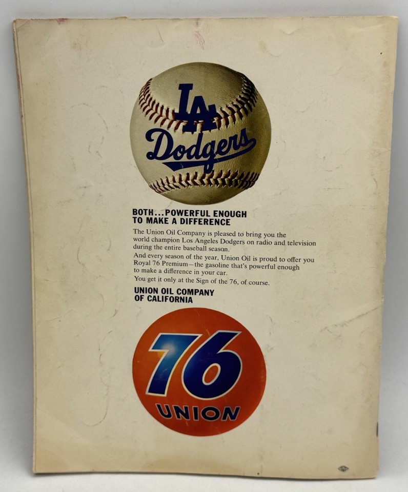 1966 MLB World Series Program- Baltimore Orioles vs Los Angeles Dodgers ...