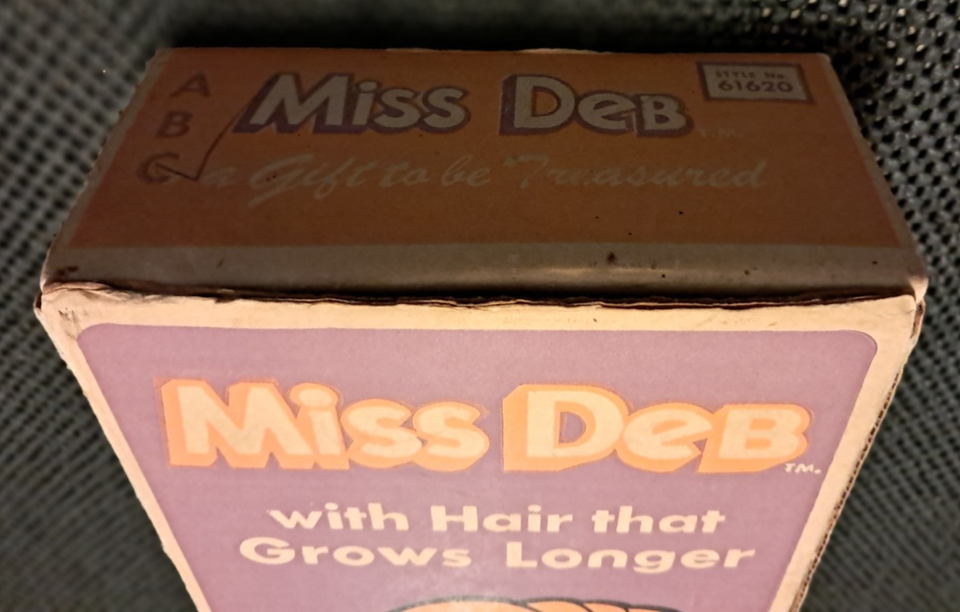 Vintage 1972 Uneeda Miss Deb Doll & Box Hair That Grows Mini Skirt ...