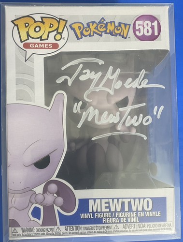 Jay Goede signed Mewtwo Funko Pop. Pokemon. Beckett COA. Gotta Catch Em ...