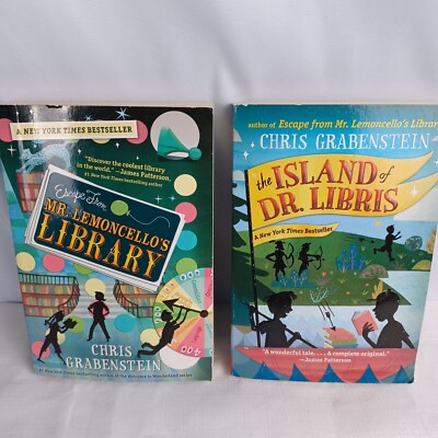 Chris Grabenstein Set Of 2 Softcover Books Escape From | eBay