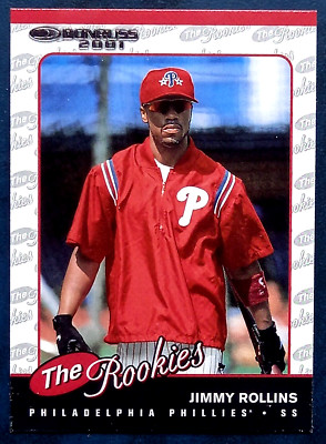 JIMMY ROLLINS 2001 DONRUSS THE ROOKIES MLB #R64 ROOKIE RC PHILLIES ...
