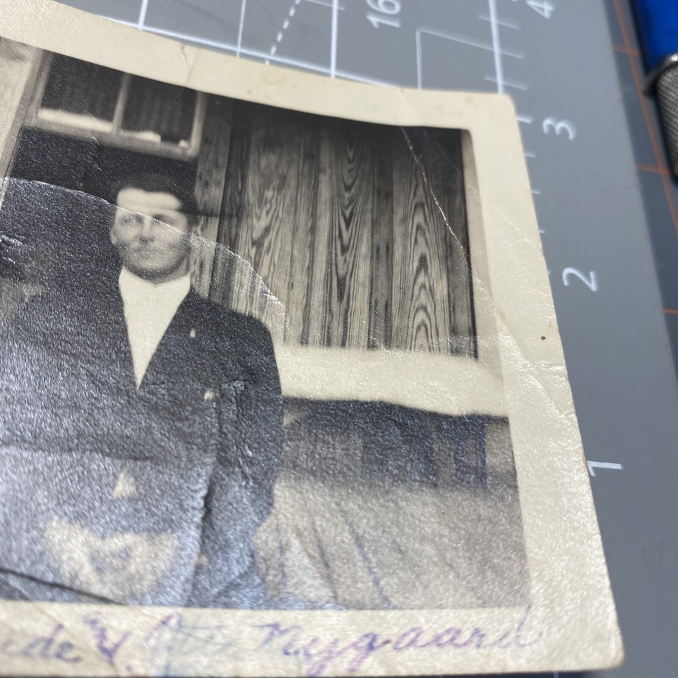 Central Texas Vintage Photo Portrait damaged spooky blurry two men ...