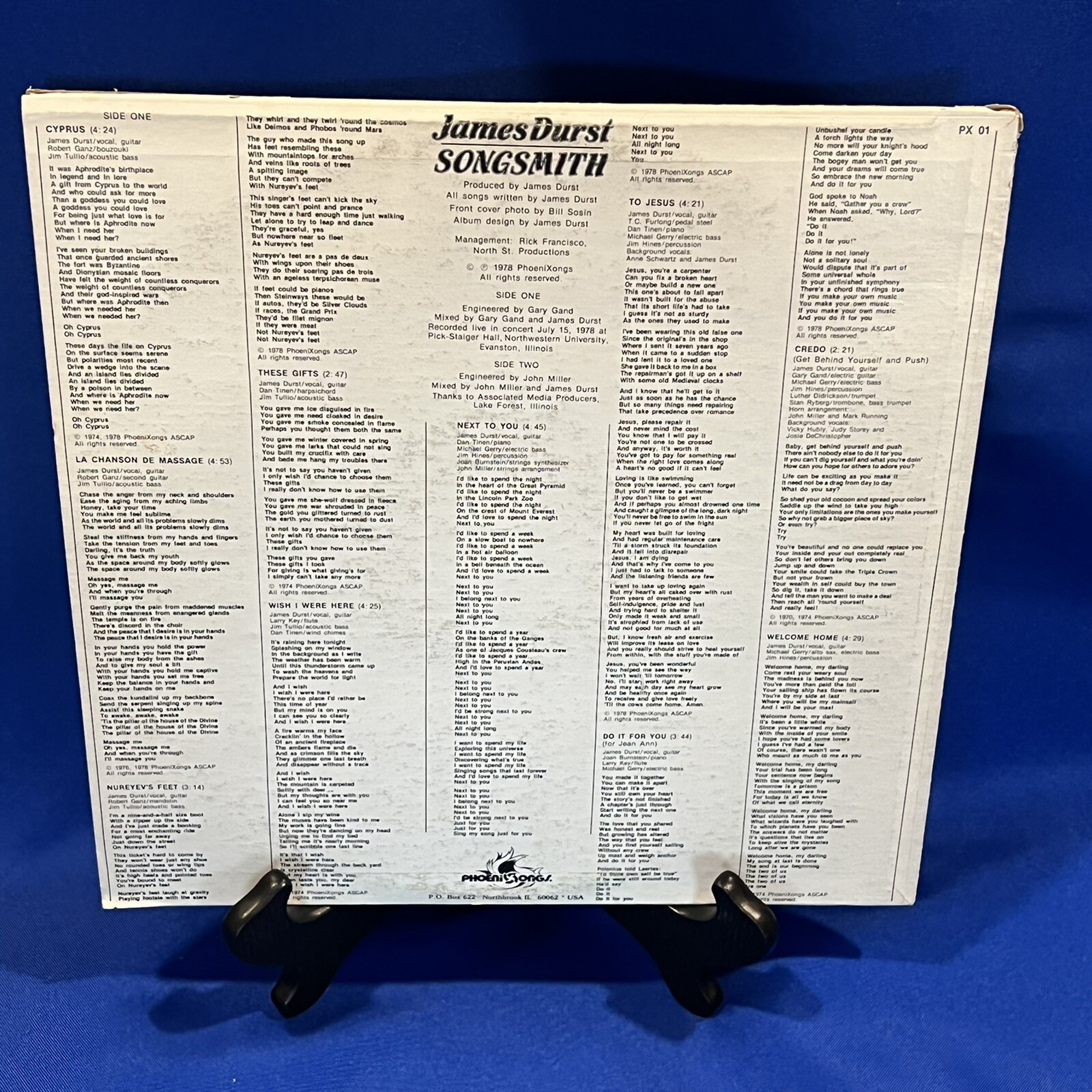 James Durst Songsmith Rare Folk LP PhoeniXongs 70s SIGNED | eBay