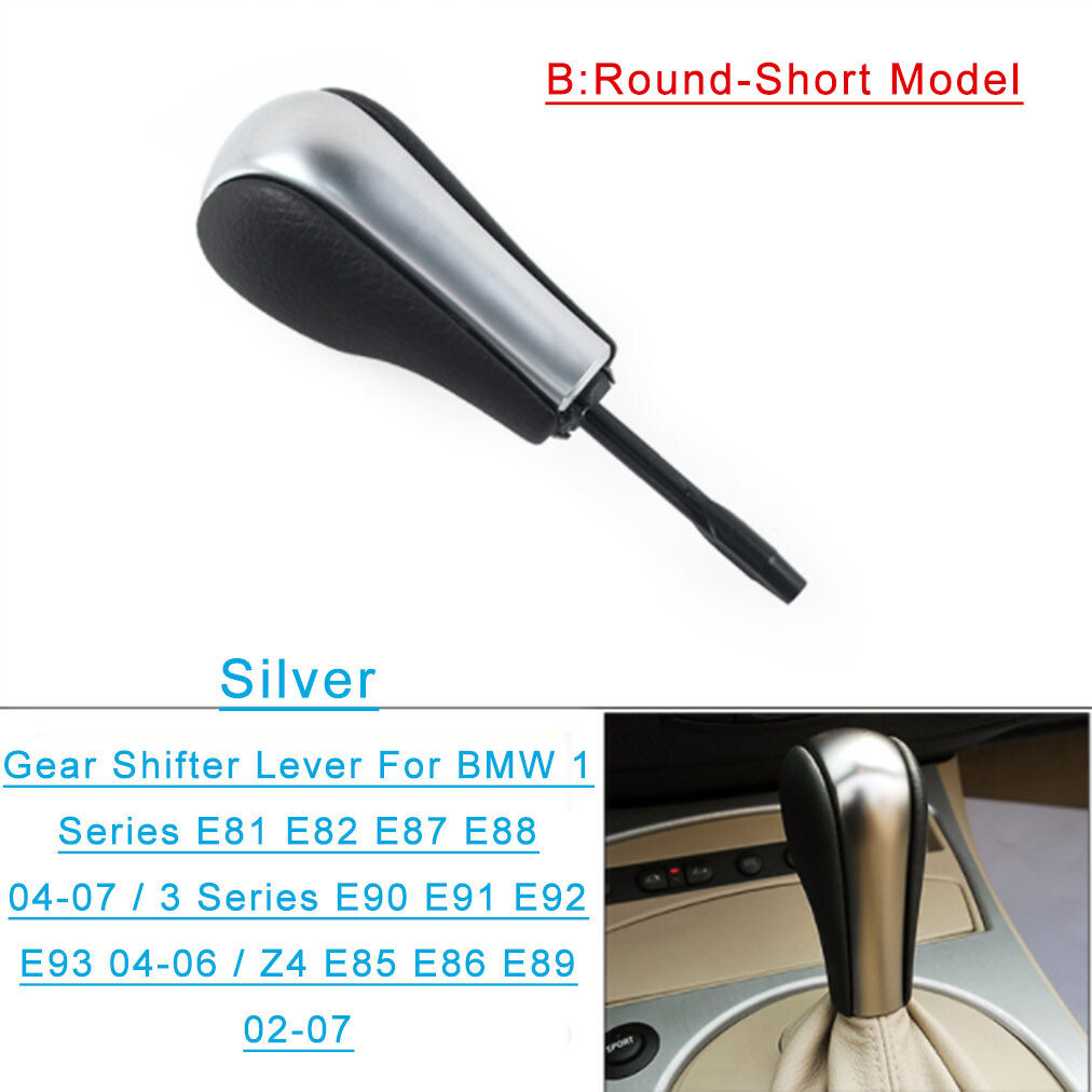 Automatic Gear Shift Knob Shifter Lever For BMW 1/3S Z4 E81 E85 E86 Silver(B) | eBay