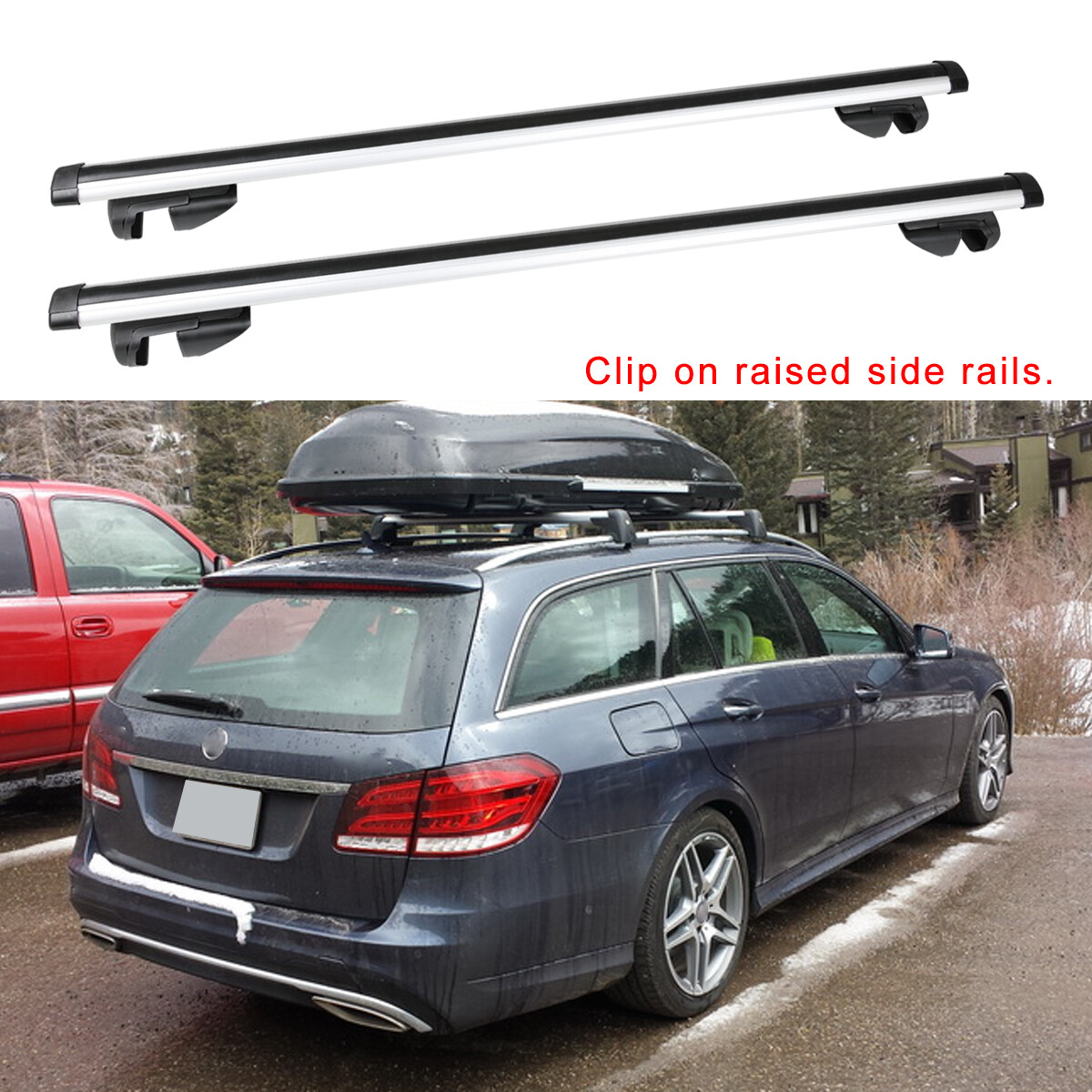 For Mercedes E-Class S211 03-08 Roof Rack Crossbars Luggage Cargo Kayak ...