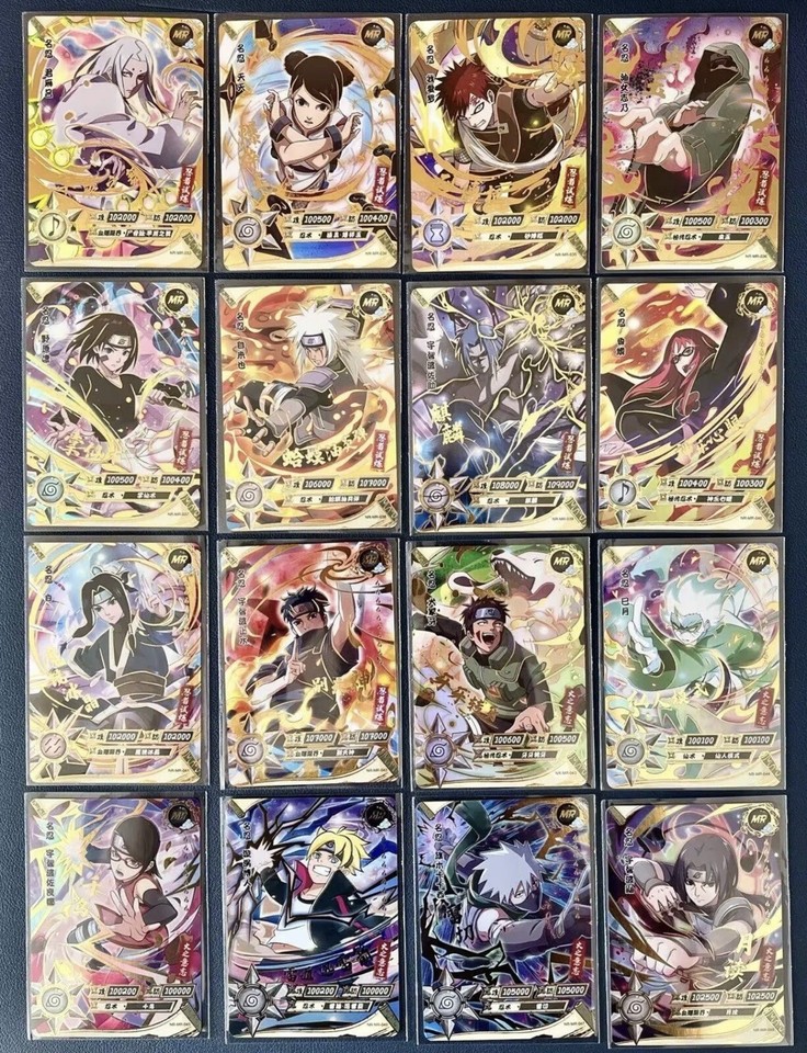 Lot 50 MR Naruto Kayou Trading Card Collection Set of 1-50 Mega Rares ...