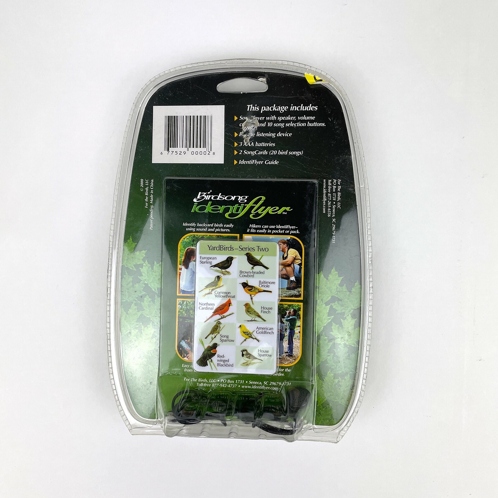 Birdsong Identiflyer Audio Bird Song Dictionary Handheld 2 Song Cards ...