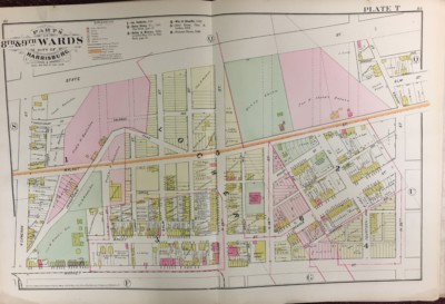 1889 HARRISBURG, DAUPHIN CO., PA, ALLISON HILL, ALLISON PUBLIC SCHOOL ...