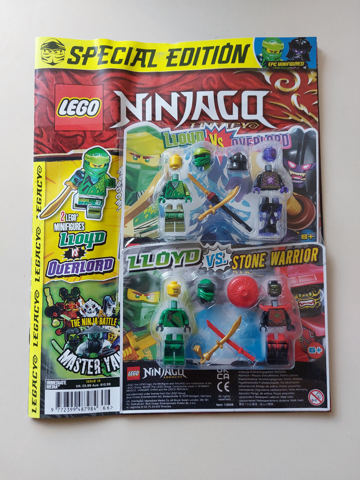 Lego Ninjago bande dessinée issue 18 - avec 4 Mini figurines | eBay UK