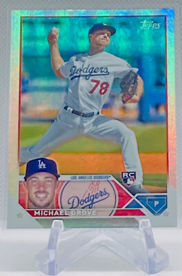 2023 Topps Series 1 Michael Grove Rainbow Foil Rookie Card #15 ...