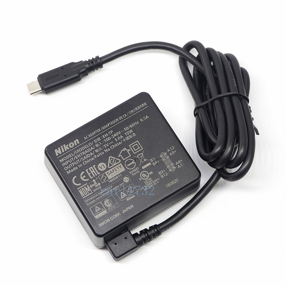 Genuine NIKON EH-7P Charging AC Power Adapter for NIKON Z6 Z7 Z50 D780 ...